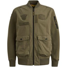 PME-Legend Bomberjacke PME LEGEND, Herren, Gr. XXL, ivy gr&uuml;n, Web, Obermaterial: 68% Baumwolle, 32% Nylon, normal h&uuml;ftlang, angesetztes B&uuml;ndchen, Jacken Bomberjacke, &Auml;rmel aus Sweatware, Vorder- und R&uuml;ckenteil aus Webware