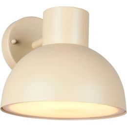 Trio LEUCHTEN Au&szlig;en-Wandleuchte "ELBE, Fassadenbeleuchtung Downlight, exkl 1x E27 max 10W, Outdoor IP44", sand, 1, &Oslash; 20cm H: 18,5cm, 1 Stk., Leuchten, Hauswand Leuchte aus Druckguss Aluminium, Leuchtmittel wechselbar, Au&szlig;en-Wandleuchte