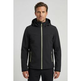Softshelljacke Icepeak "BIGGS", Herren, Gr. 56, anthrazit, Obermaterial: 100% Polyester, Jacken Softshelljacke