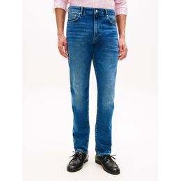 Slim-fit-Jeans Tommy Hilfiger "Denton", Herren, Gr. 32, L&auml;nge 36, cobalt blau, Denim/Jeans, Obermaterial: 99% Baumwolle, 1% Elasthan, unifarben, slim fit lang, Jeans Slim-fit-Jeans, Slim Straight fit mit elastischem Denim