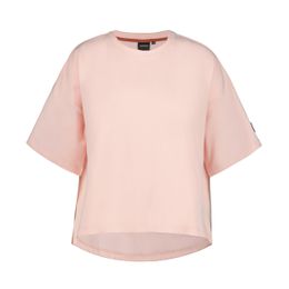 T-Shirt Icepeak "D T-SHIRT ADAKI", Damen, Gr. L, pink (baby pink), Obermaterial: 54% Polyester, 41% Baumwolle, 5% Elasthan, Rundhals, Shirts T-Shirt, sportlicher Stil, O-Ausschnitt, 4-Wege-Stretchmaterial