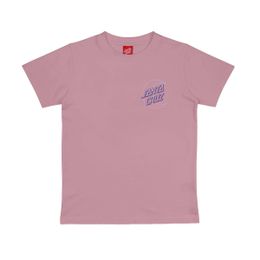 T-Shirt Santa Cruz "YOUTH IMPRINT MOON DOT T-SHIRT", Jungen, Gr. 13/14 (158), rosa (universal pink), Obermaterial: 100% Baumwolle, Shirts T-Shirt