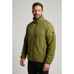 Fleecejacke Icepeak "MANTON", Herren, Gr. S, olive, Obermaterial: 100% Polyester, Jacken Fleecejacke, f&uuml;r Erwachsene, sportlicher Stil, mit Rei&szlig;verschlusstaschen
