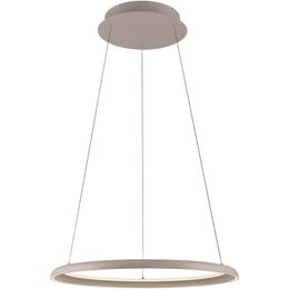 Sch&ouml;ner Wohnen Kollektion LED Pendelleuchte "QUILLO", sandbrise, 1, &Oslash; 60cm H: 70cm, 1 Stk., SCH&Ouml;NER WOHNEN-KOLLEKTION, Leuchten, SCH&Ouml;NER WOHNEN Kollektion, SimplyDim, Memoryfunktion, Comfort-Lift, LED Pendelleuchte