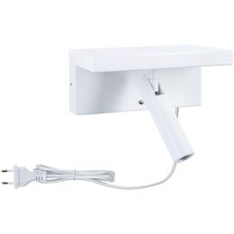 Paulmann LED Wandleuchte "LED Wandleuchte 3-Step-Dim Jerik USB C dimmbar", wei&szlig;, 1, H: 12,8cm, 1 Stk., Leuchten, Memoryfunktion, Dimmer, Ein-/Ausschalter, USB-Ladefunktion, LED Wandleuchte