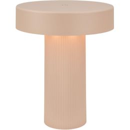 Briloner Leuchten LED Tischleuchte "BITO", beige, 1, 1 Stk., Leuchten, 16x20 cm, Akku tauschbar, Indoor/Outdoor, Wohnzimmer, Balkon, LED Tischleuchte