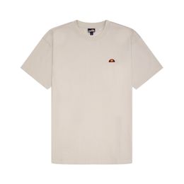 T-Shirt Ellesse "ATHENS T SHIRT", Herren, Gr. S, beige, Obermaterial: 63% Baumwolle, 37% Polyester, Shirts T-Shirt