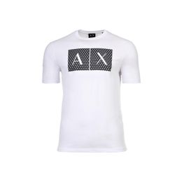 T-Shirt Armani Exchange "T-Shirt T-SHIRT 1er Pack", Herren, Gr. S, wei&szlig;, Obermaterial: 100% Baumwolle CO., Shirts T-Shirt