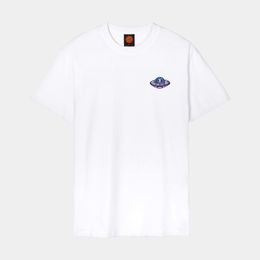 T-Shirt Santa Cruz "WINKOWSKI UFO DOT T-SHIRT", Herren, Gr. S, wei&szlig;, Obermaterial: 100% Baumwolle, Shirts T-Shirt
