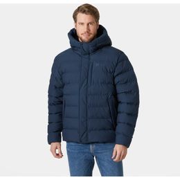 Steppjacke Helly Hansen "ALBY PUFFY JACKET", Herren, Gr. L, navy melange, Obermaterial: 100% Polyester. Futter: 100% Polyester. Wattierung: 100% Polyester, Jacken Steppjacke, f&uuml;r Erwachsene, wasserabweisend, mit verstellbarer Kapuze