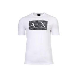 T-Shirt Armani Exchange "T-Shirt T-SHIRT 1er Pack", Herren, Gr. XL, wei&szlig;, Obermaterial: 100% Baumwolle CO., Shirts T-Shirt