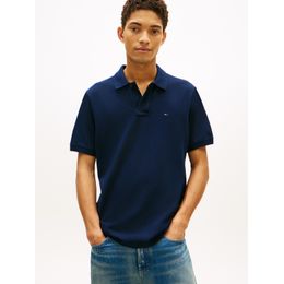 Poloshirt Tommy Jeans "TJM REGULAR FIT", Herren, Gr. M, schwarz night navy, Jersey, Obermaterial: 100% Baumwolle, unifarben, regular fit normal, Rundhals, eingesetzt angesetztes B&uuml;ndchen, Shirts Poloshirt