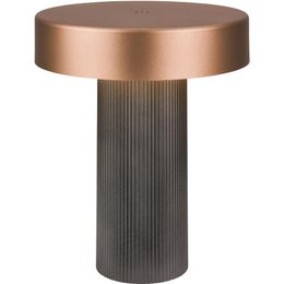 Briloner Leuchten LED Tischleuchte "BITO", anthrazit, bronze, 1, 1 Stk., Leuchten, 16x20 cm, Akku tauschbar, Indoor/Outdoor, Wohnzimmer, Balkon, LED Tischleuchte