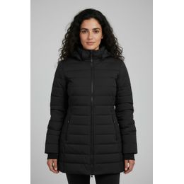 Funktionsparka Killtec "KOW 55 WMN QLTD PRK", Damen, Gr. 48, schwarz, Obermaterial: 100% Polyester. Futter: 100% Polyester. Wattierung: 100% Polyester, Jacken Funktionsparka, mit winddichter Verarbeitung, mit Zippertaschen und Handytasche