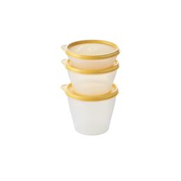 Tupperware 3er-Classic-Set Frischhaltedosen klein gelb Kunststoff Ma&szlig;e (cm): B: 13,2 H: 14,5 T: 13.5 &raquo; M&ouml;bel Kraft