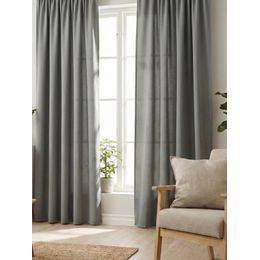 Vorhang WIRTH "Dim out" Gr. 3, grau, B:145cm H:220cm, Polyester, Gardinen, Vorhang