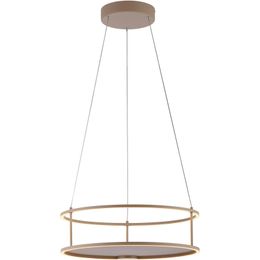 Paul Neuhaus LED Pendelleuchte "CONTURA", sand, 2, &Oslash; 50cm H: 60cm, 1 Stk., Leuchten, Touchdimmer, separat schaltbar, Memoryfunktion, Deko-Ablagefl&auml;che, LED Pendelleuchte