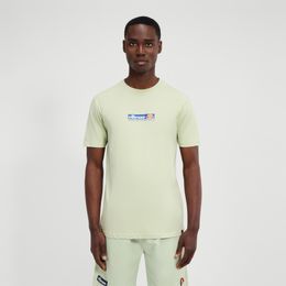 T-Shirt Ellesse "OFFREDIAN TEE", Herren, Gr. XL, gr&uuml;n (light gr&uuml;n), Obermaterial: 100% Baumwolle, Rundhals, Shirts T-Shirt, f&uuml;r sportliche Aktivit&auml;ten, sportlicher Stil, aus Baumwolle
