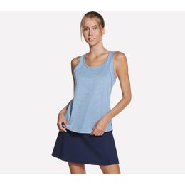 Tanktop Skechers "Women's Tank", Damen, Gr. L (42/44), blau dawn, Obermaterial: 91% Polyester, 9% Elasthan, Tops Tanktop, sportliche Schnittform, f&uuml;r Fitness und sportliche Aktivit&auml;ten