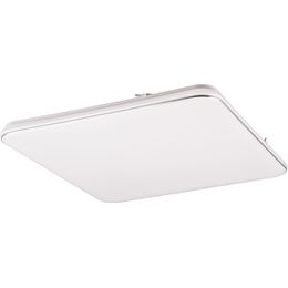 REALITY LEUCHTEN LED Deckenleuchte "BLANCA, elegant schlichte wei&szlig;e LED Deckenlampe, 53x53 cm, kaltwei&szlig;", wei&szlig;, 1, H: 5cm, 1 Stk., Leuchten, 3-Stufen dimmbar &uuml;ber Wandschalter, Deckenlampe f&uuml;r B&uuml;ro Flur Treppe, LED Deckenleuchte