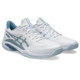 Hallenschuh asics "BLADE FF 2", Herren, Gr. 43,5, wei&szlig;, cool grau, Synthetik, Schuhe Hallenschuh