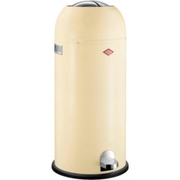 M&uuml;lleimer Wesco "Kickmaster Maxi", braun (mandel), B:37,5cm H:83cm T:37,5cm, Stahlblech, M&uuml;lleimer, M&uuml;lleimer, Abfallsammler mit D&auml;mpfer, 40 Liter