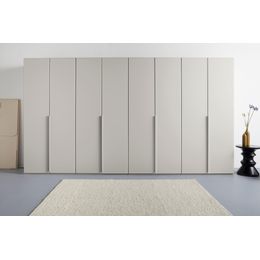 Kleiderschrank "Schrank Garderobe Ankleide Schlafzimmer Flur SERINA Eyecatcher", beige (beige (champagner)), B:401cm H:223cm T:61cm, Holzwerkstoff, LeGer Home by Lena Gercke, Schr&auml;nke, Kleiderschrank, in 6 Breiten, 3 Ausf&uuml;hrungen und mit Front Glas oder Dekor MADE IN GERMANY
