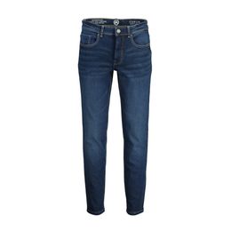 5-Pocket-Hose Lerros "CONLIN 5-Pocket Stretch-Denim, SLIM FIT, unifarben CONLIN", Herren, Gr. 38, L&auml;nge 34, blau (navy), 99% Baumwolle, 1% Elasthan, slim fit, Hosen 5-Pocket-Hose, Herrenjeans, robuster Baumwollstoff, bequem, pflegeleicht