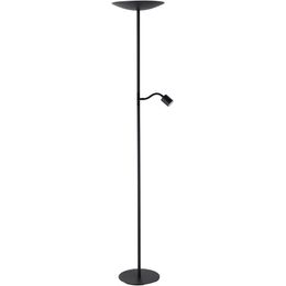 Eglo Stehlampe "CONIVARINO Stehlampe - Stahl - LED;LED - 26,5W;1X4W - IP20", schwarz, 2, &Oslash; 32cm H: 170cm, 1 Stk., Leuchten, Standleuchte, Leselampe, Wohzimmer, Schlafzimmer, H170 x &Oslash;32 cm, Stehlampe