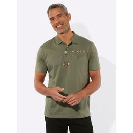 Poloshirt CLASSIC "Kurzarm-Poloshirt", Herren, Gr. 52/54, khaki, 100% Baumwolle, unifarben, Shirts Poloshirt