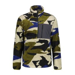 Fleecepullover Icepeak "Icepeak CRARY", Herren, Gr. XXL, olive, Obermaterial: 100% Polyester, Sweatshirts Fleecepullover, mit K&auml;ngurutasche und Brusttasche mit Rei&szlig;verschluss