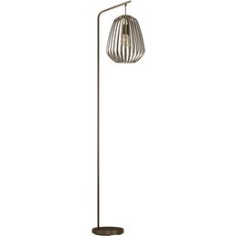 Eglo Stehlampe "ESPINAL Stehlampe - Stahl - E27 - 1X40W - IP20", bronze, 1, H: 170cm, 1 Stk., Leuchten, Standleuchte, Leselampe, Wohzimmer, Schlafzimmer, L37 x B28 x H170 cm, Stehlampe