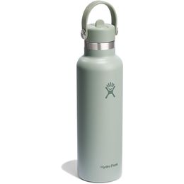 Isolierflasche Hydro Flask "21 Oz Std. Flex Straw Cap", gr&uuml;n (agave), H:23,9cm, Edelstahl, Trinkflaschen, Isolierflasche, TempShield️ doppelwandige Vakuumisolierung