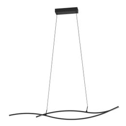 Eglo H&auml;ngeleuchte "Grisolia H&auml;ngelampe, Wohnzimmerlampe, Metall und Kunststoff, Lampe", schwarz, 1, H: 120cm, 1 Stk., Leuchten, H&auml;ngeleuchte - L115 x B7 x H120 cm - schwarz - 20W inkl., H&auml;ngeleuchte