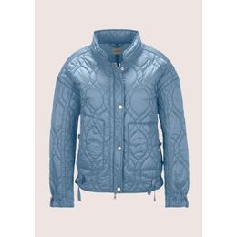 Madeleine Mode Kurzjacke MADELEINE "Jacke Jacke aus leicht wattiertem Sommer-Stepp", Damen, Gr. 42, blau (rauchblau), Obermaterial: 100% Polyamid PA., Modern, normal, Jacken Kurzjacke