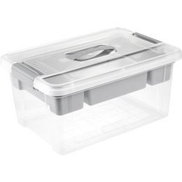 Organizer keeeper "henri, Organizer- Box", grau (nordic grau), B:29cm H:20cm T:41cm, Polypropylen (PP), Aufbewahrungsboxen, Organizer, bequemer Griff zum einfachen Tragen