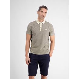 Poloshirt Lerros "Gestreiftes Poloshirt f&uuml;r Herren", Herren, Gr. S, beige (light dune beige), 100% Baumwolle, Shirts Poloshirt
