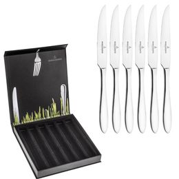 Steakmesser "Bozen, im Geschenkkarton", silberfarben, B:19,6mm, Edelstahl, PICARD & WIELP&Uuml;TZ SOLINGEN, Essmesser, Steakmesser, praktisches Steakmesser-Set