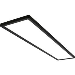 Briloner Leuchten LED Panel "Slim", schwarz-wei&szlig; (matt, schwarz), 1, H: 3cm, Leuchten, LED Deckenlampe, ultraflach, Backlighteffekt, Wohnzimmer, Schlafzimmer, LED Panel