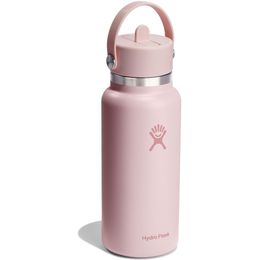 Isolierflasche Hydro Flask "32 Oz Wide Flex Straw Cap", trillium, H:23,9cm, Edelstahl, Trinkflaschen, Isolierflasche, TempShield️ doppelwandige Vakuumisolierung