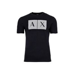 T-Shirt Armani Exchange "T-Shirt T-SHIRT 1er Pack", Herren, Gr. XL, blau (dunkelblau), Obermaterial: 100% Baumwolle CO., Shirts T-Shirt