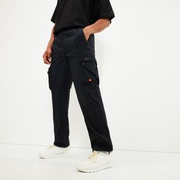 Cargohose Ellesse "SQUADRON CARGO PANT", Herren, Gr. XS, N-Gr, schwarz, Web, Obermaterial: 95% Polyamid, 5% Elasthan, unifarben, Hosen Cargohose