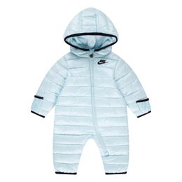 Schneeoverall Nike Sportswear "NKN NIKE SOLID BABY SNOWSUIT", Jungen, Gr. 92 (24), N-Gr, blau (glacier blau), Obermaterial: 100% Polyester, Overalls Schneeoverall, f&uuml;r Babys