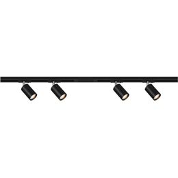 Briloner Leuchten Schienensystem-Sets "RAIL", matt, schwarz, &Oslash; 5,5cm H: 14,5cm, 9 Stk., Leuchten, Schienensystem Rail 1,5 m Schwarz max. 9W Decke Wohnzimmer B&uuml;ro K&uuml;che, Schienensystem-Sets