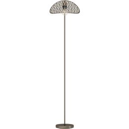 Eglo Stehlampe "SWABY Stehlampe - Stahl - E27 - 1X60W - IP20", bronze, 1, H: 159,5cm, 1 Stk., Leuchten, Standlampe Wohnzimmer, Fu&szlig;trittschalter, L51 x B40 x H159,5 cm, Stehlampe