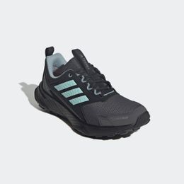 Trailrunningschuh adidas terrex "TRACEFINDER 2 CLIMAPROOF", Damen, Gr. 40,5, grau (carbon, semi flash aqua, grau six), Synthetik, Textil, Schuhe Trailrunningschuh, w&auml;rmend