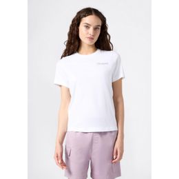 T-Shirt Champion "Graphic Crewneck T-Shirt", Damen, Gr. S, wht, Obermaterial: 100% Baumwolle, Rundhals, Shirts T-Shirt, sportlicher Stil, aus Baumwolle, f&uuml;r Erwachsene