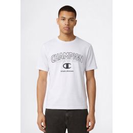 T-Shirt Champion "Graphic Tee", Herren, Gr. XL, wht, Obermaterial: 100% Baumwolle, normal, Rundhals, Shirts T-Shirt, sportliche Passform, Kurzarm, Rundhalsausschnitt