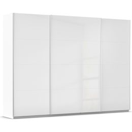 Schwebet&uuml;renschrank OTTO HOME "Kleiderschrank Schrank Garderobe AGORDO mit Dekor- oder Hochglanzfront", wei&szlig; (alpinwei&szlig;, hochglanz wei&szlig;, griffleisten alufarbig), B:315cm H:229cm T:62cm, Holzwerkstoff, Schr&auml;nke, Schwebet&uuml;renschrank, in 4 Breiten und 2 H&ouml;hen MADE IN GERMANY