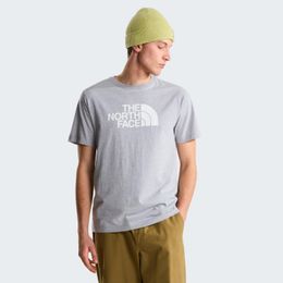 T-Shirt The North Face "M EVOLUTION HALF DOME REGULAR SHORT SLEEVE TEE", Herren, Gr. XL, tnf pale grau heather, tnf wei&szlig;, Obermaterial: 85% Baumwolle, 15% Polyester, Shirts T-Shirt, sportliche Passform, kurze &Auml;rmel, f&uuml;r Sportmode und Outdoormode